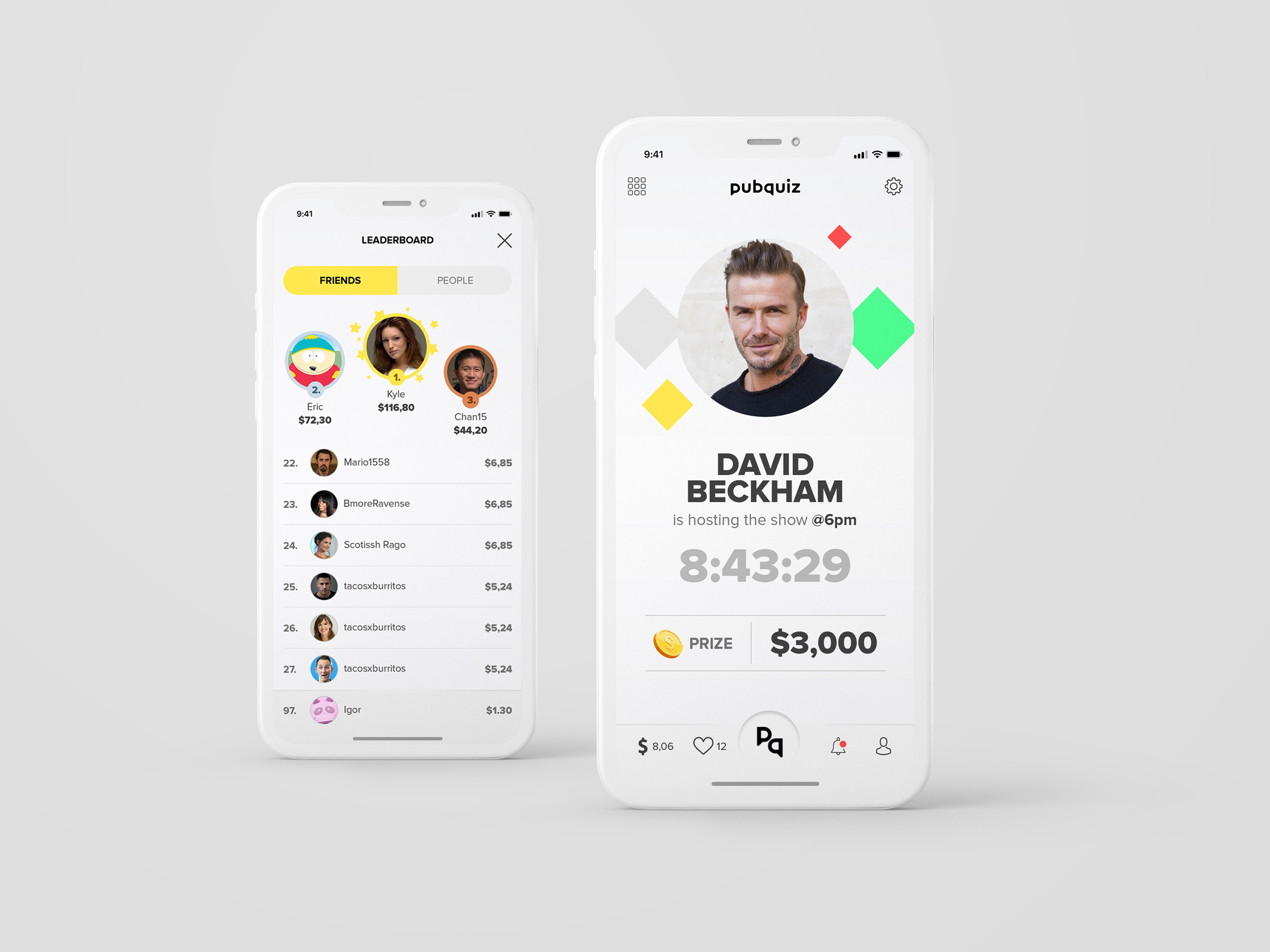 PubQuizz App by Tap Tap Design